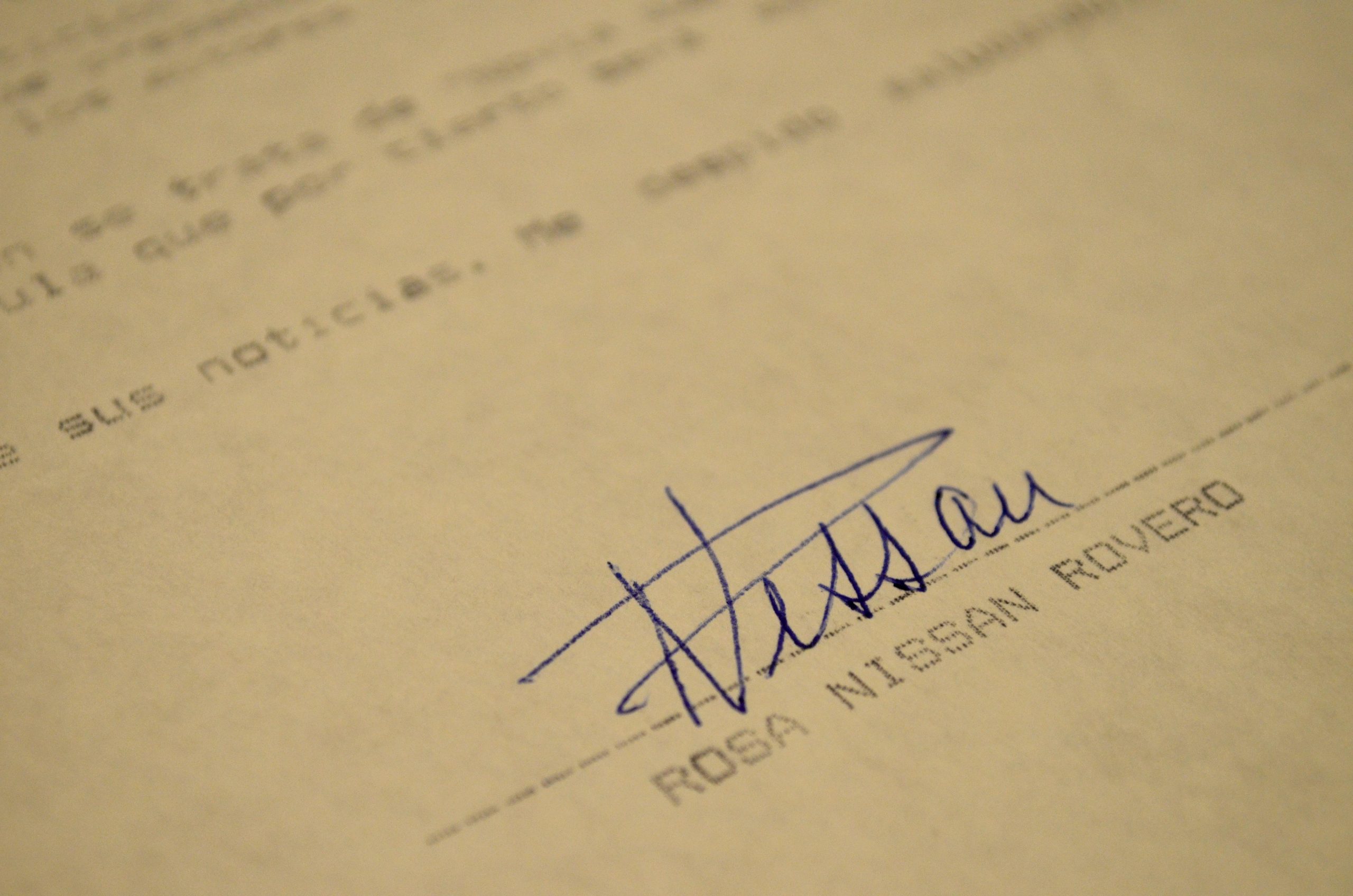 Una carta de Rosa Nissán en nuestros acervos - Centro de Documentación ...